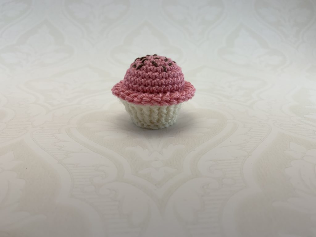 Virkad Rosa Muffins mini - EllenKantarellen