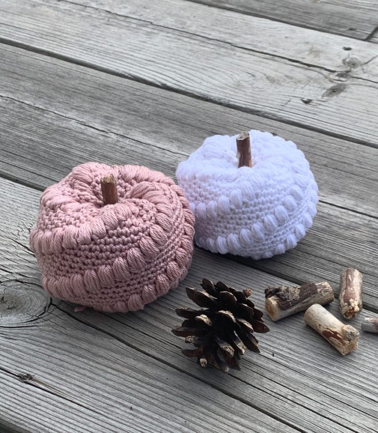 Mönster virkade små romantiska pumpor - EllenKantarellen