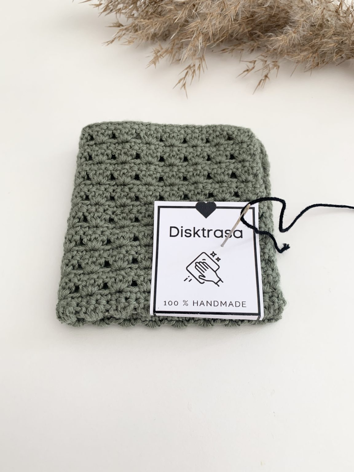 Etiketter till virkad Disktrasa - EllenKantarellen