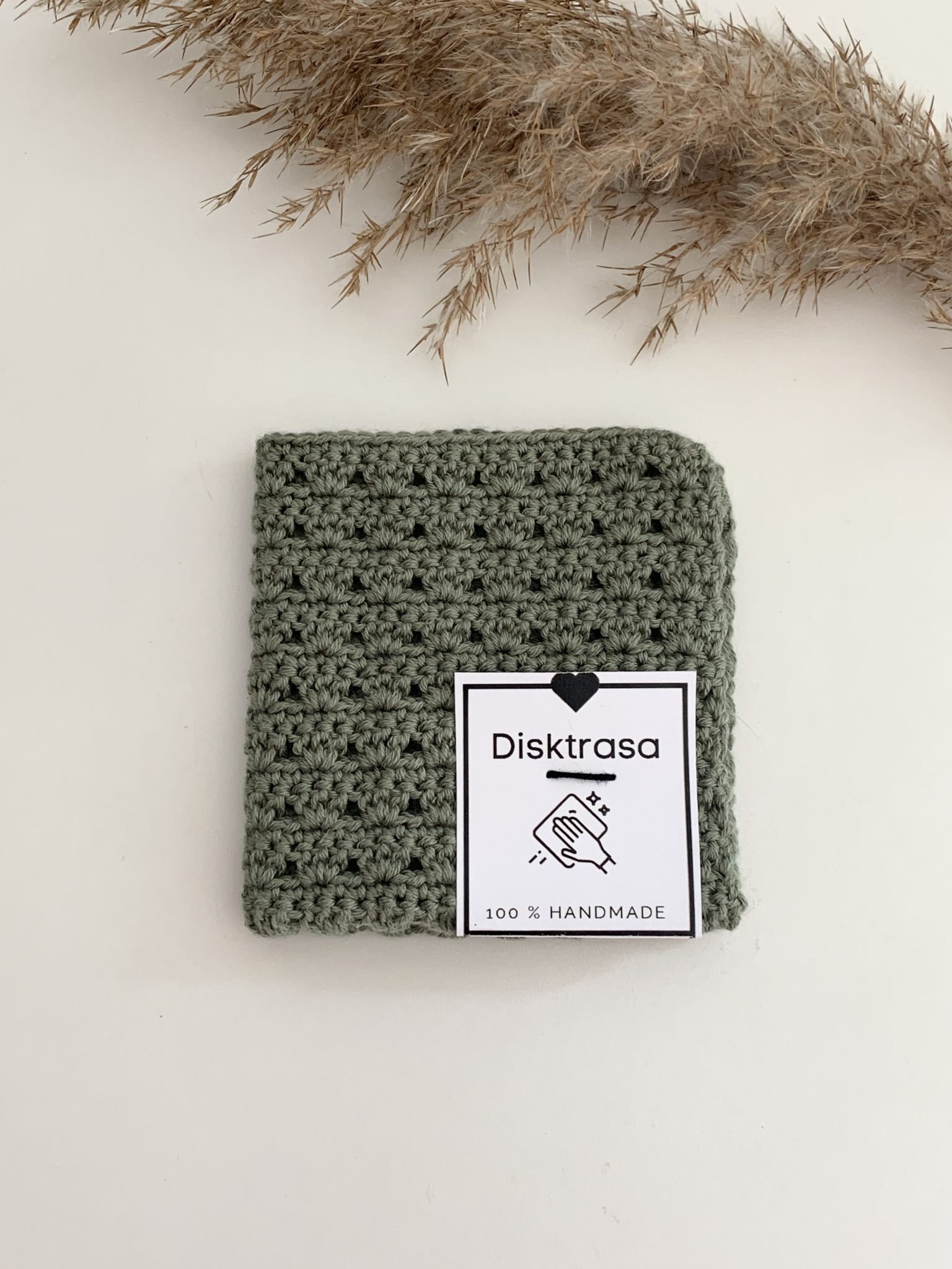 Etiketter till virkad Disktrasa - EllenKantarellen