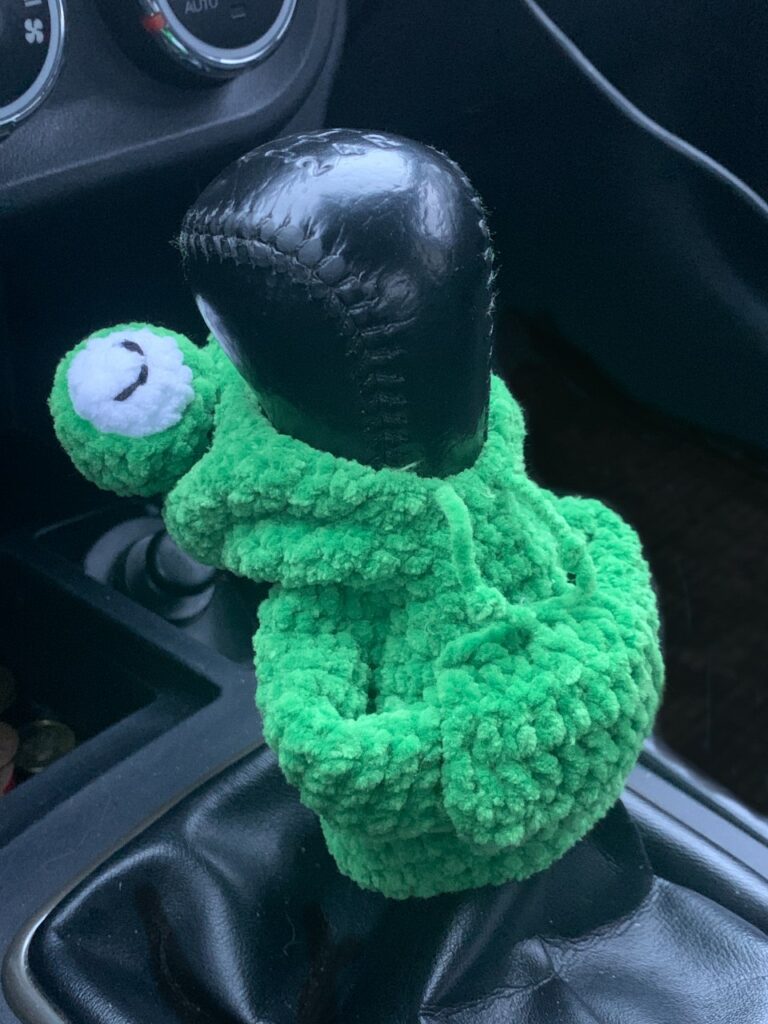 Virkmönster Grod-hoodie till växelspak - EllenKantarellen